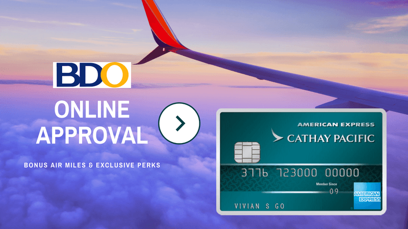 BDO Cathay Pacific American Express Credit Card – How to Apply ...